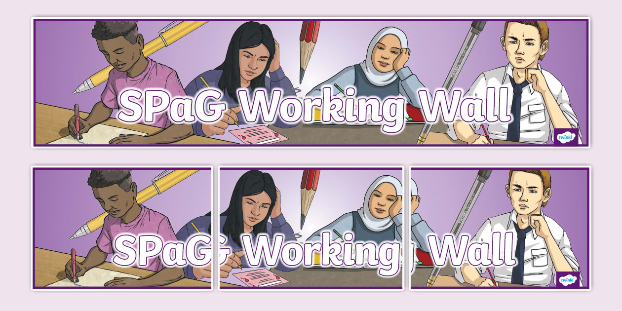 KS2 SPaG Working Wall Display Banner (Teacher-Made) - Twinkl