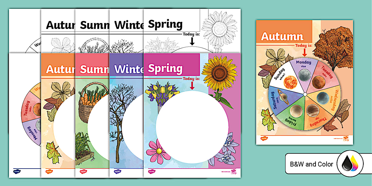 Seasonal and Weekly Rhythm Chart (teacher made) - Twinkl