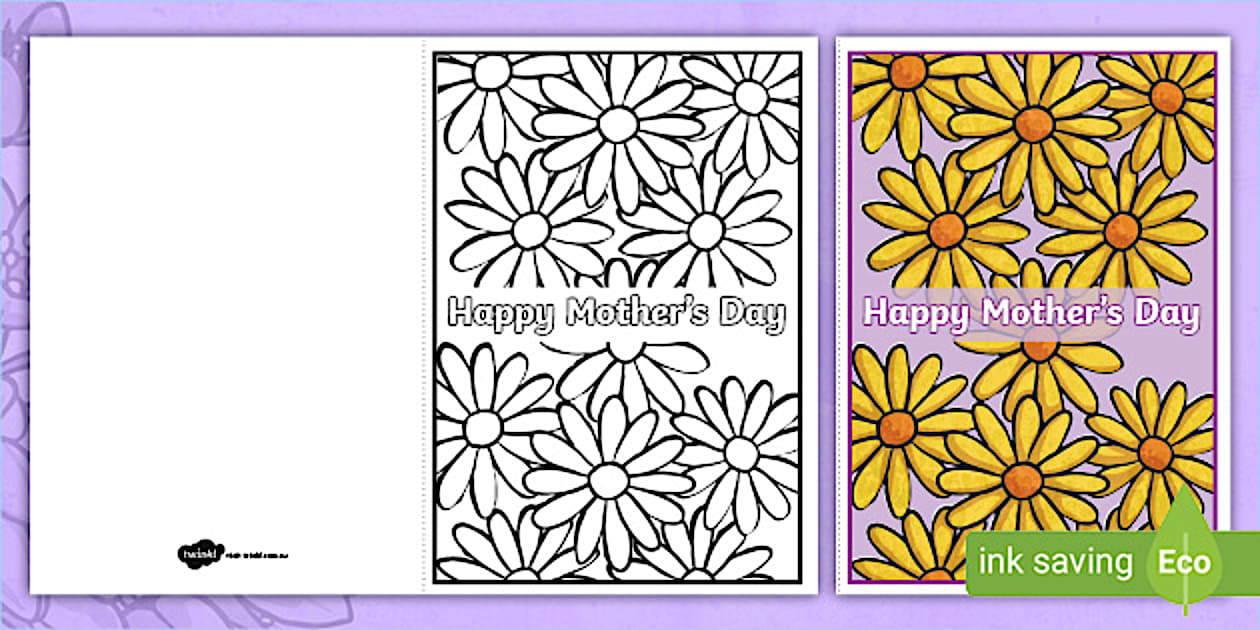 Mother's Day Flower Card (teacher made) - Twinkl