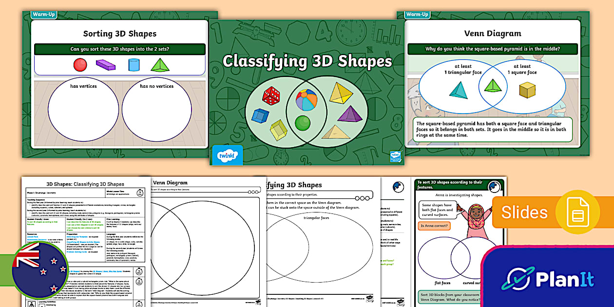 Phase 1 Space: 3D Shapes (Classifying 3D Shapes) Lesson 8