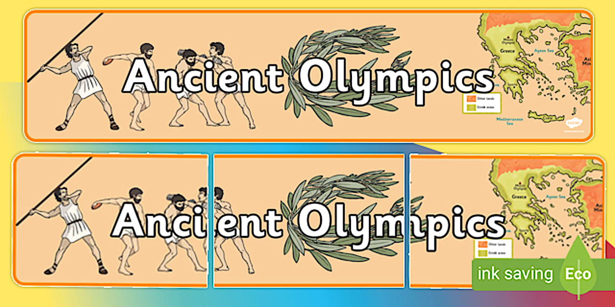 Olympics Banner | Ancient Olympics | History | Twinkl