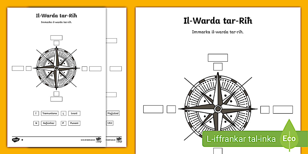 Karti tal-Ħidma: Immarka l-Warda tar-Riħ