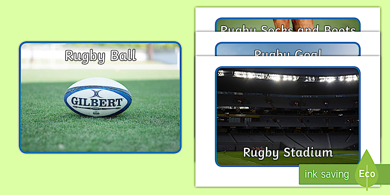 Rugby Display Photos (teacher made) - Twinkl