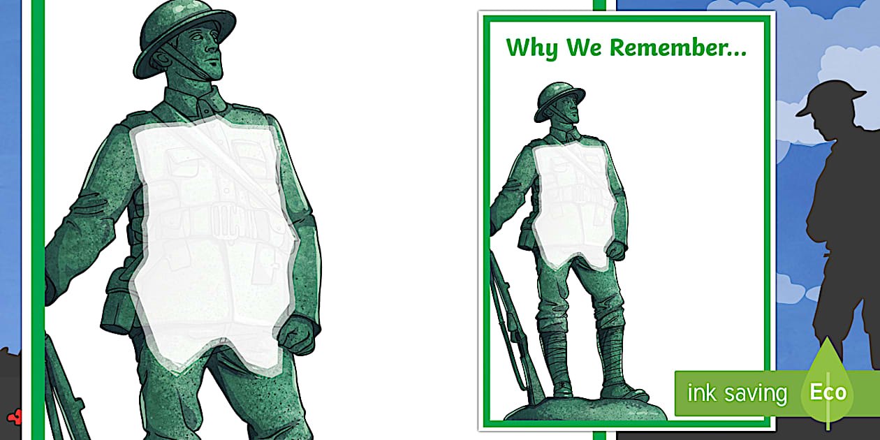 Remembrance Day Why We Remember Large Display Poster