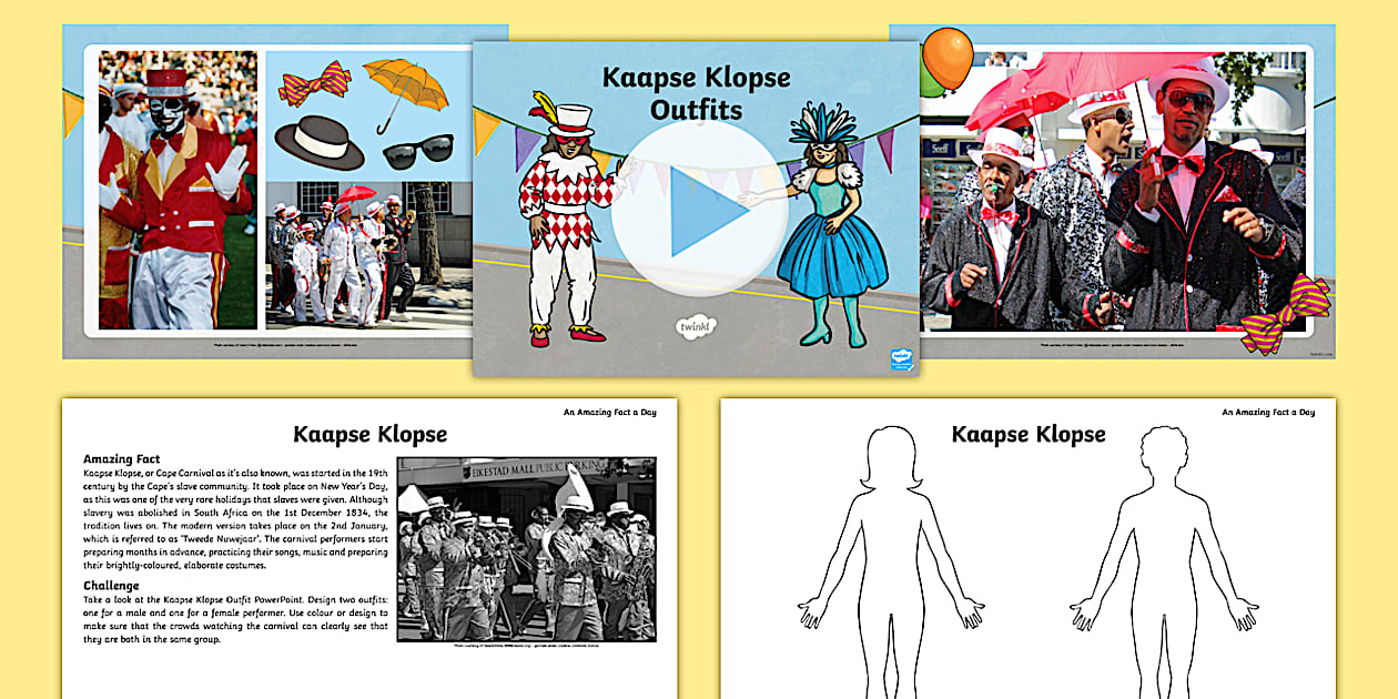 An Amazing Fact A Day - Kaapse Klopse Activity Pack - ZA Braai Day ...