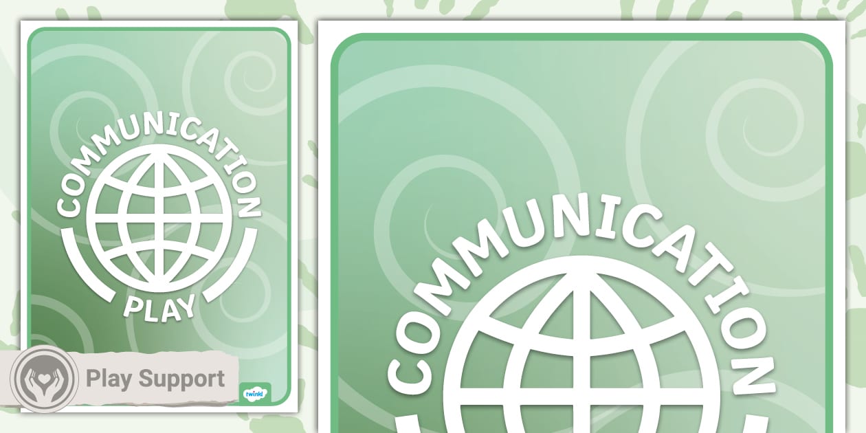 Communication Play Icon Display Poster (Teacher-Made)