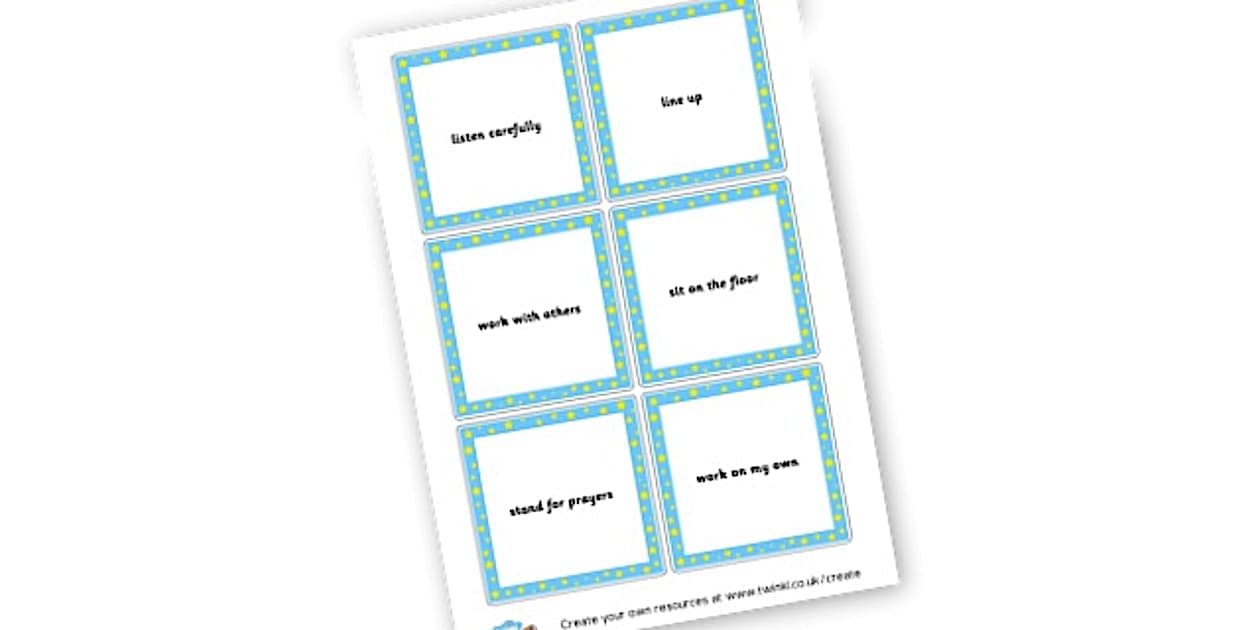 Behaviour Visual Cards - Rules & Behaviour Primary Resources