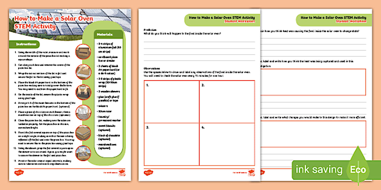 How to Make a Solar Oven STEM Activity | Food Resources
