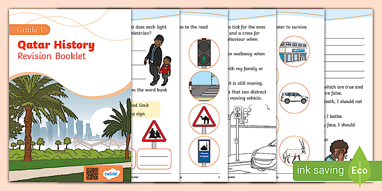 Grade 1 Qatar History Revision Booklet Lessons 8 to 10