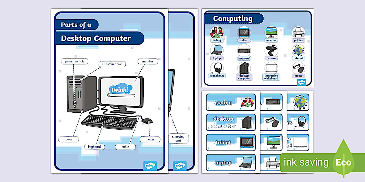 EYFS Computing Area Vocabulary Display Pack (teacher made)