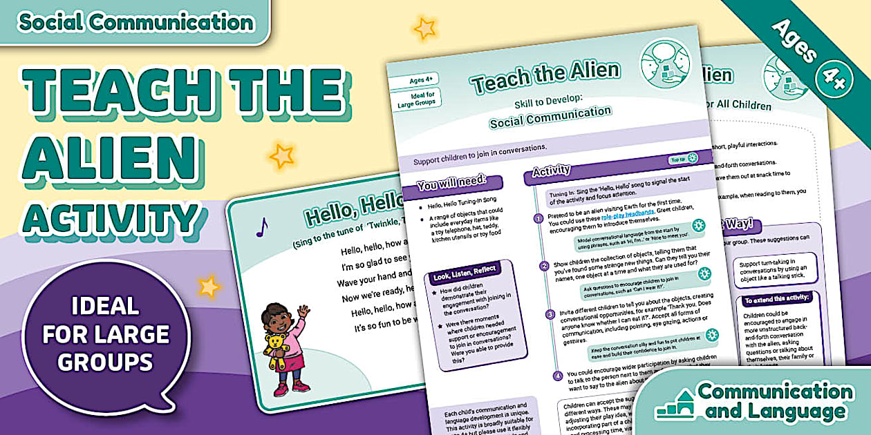 EYFS Teach the Alien | Communication and Language (Ages 4+)