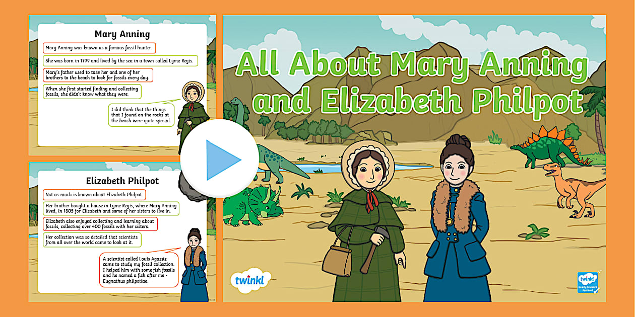 EYFS Mary Anning & Elizabeth Philpot PowerPoint - Twinkl