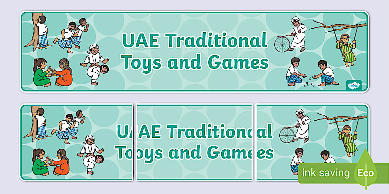 UAE Traditional Toys Banner (l'enseignant a fait) - Twinkl