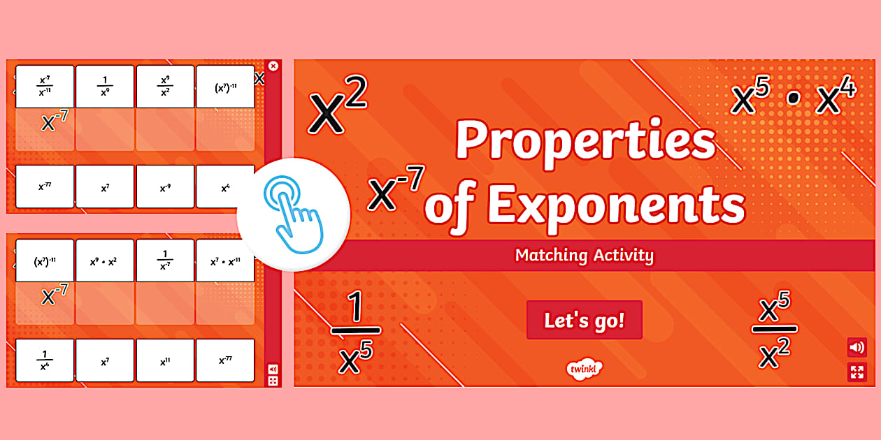 Exponent Rules Game | 8th Grade Resource | Twinkl USA