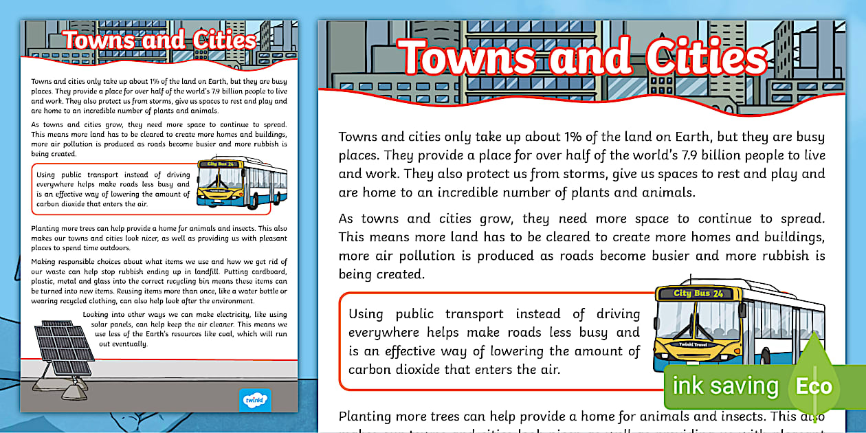 Towns and Cities Poster