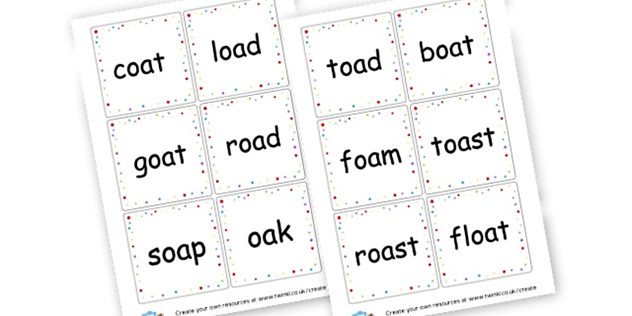 oa words (teacher made) - Twinkl