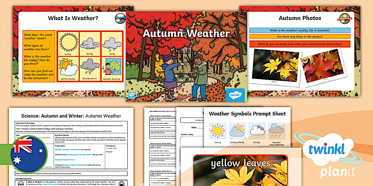 Year 1 Science Autumn and Winter Lesson 2 Autumn Weather