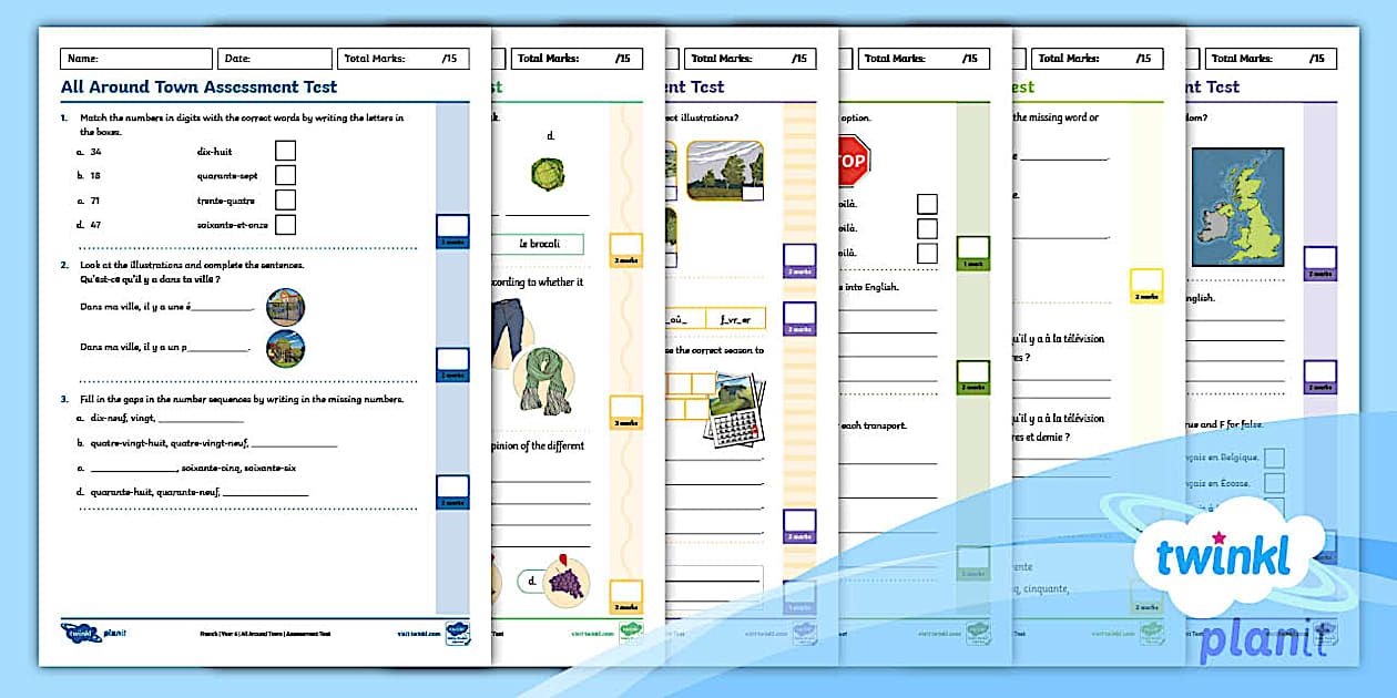 👉 French: Assessment Test Pack Year 4