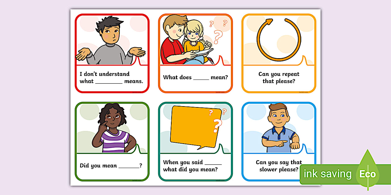 Prompt Cards For Clarification (teacher made) - Twinkl