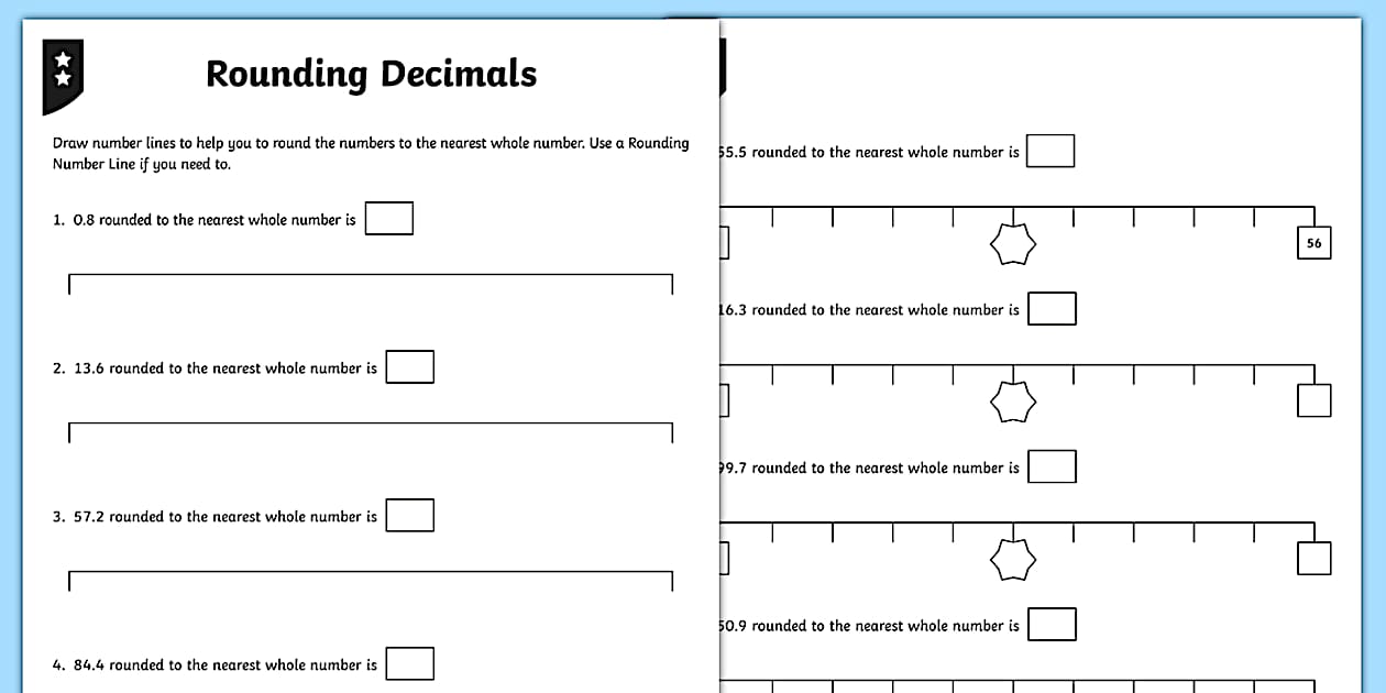 Editable Rounding Decimals Differentiated Worksheets