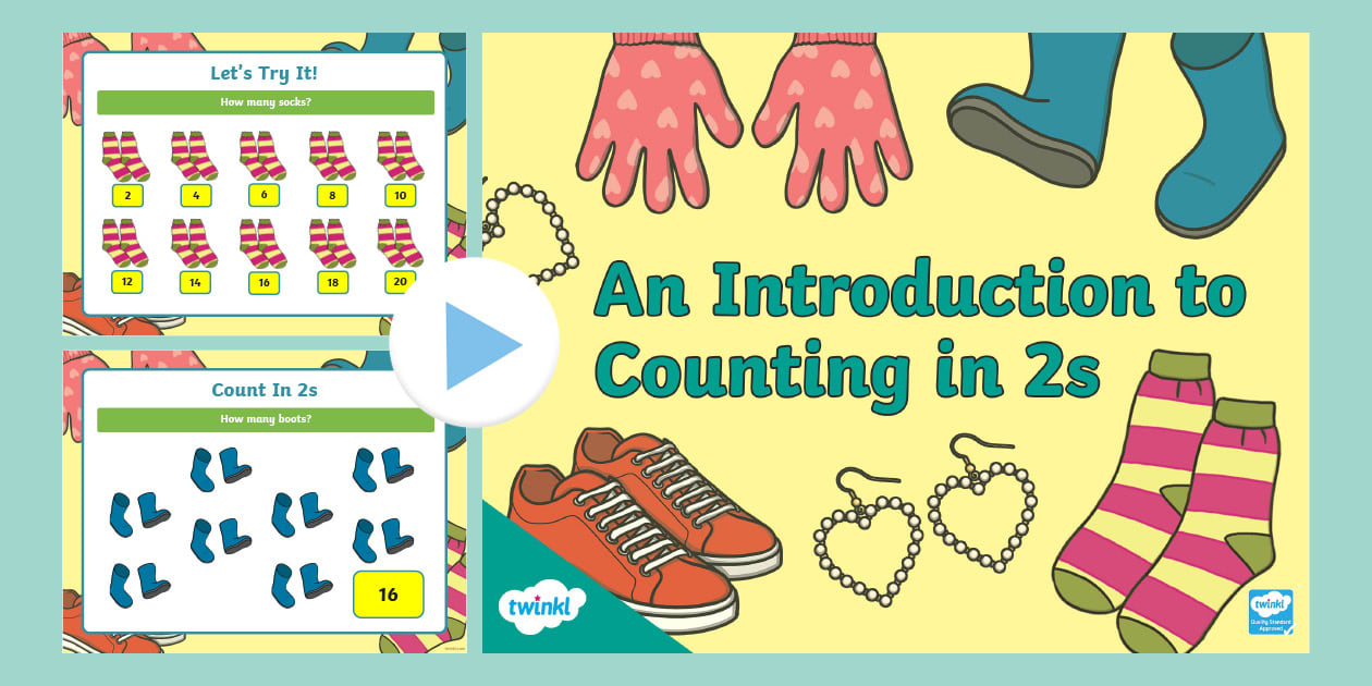 An Introduction to Counting in 2s PowerPoint (teacher made)