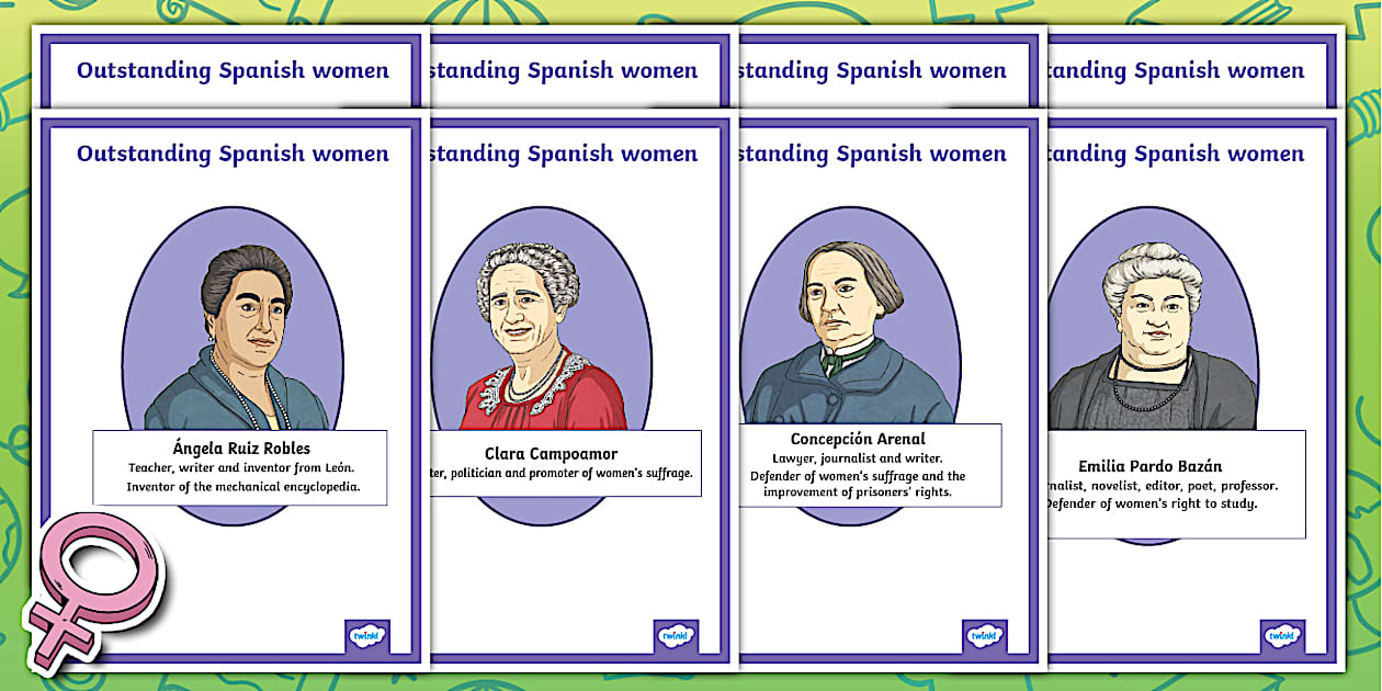 Posters: Outstanding Spanish women (Teacher-Made) - Twinkl