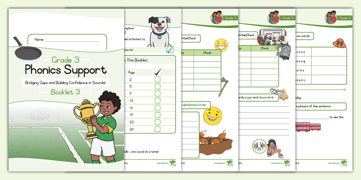 Grade 3 Phonics Support Booklet 3 (Teacher-Made) - Twinkl