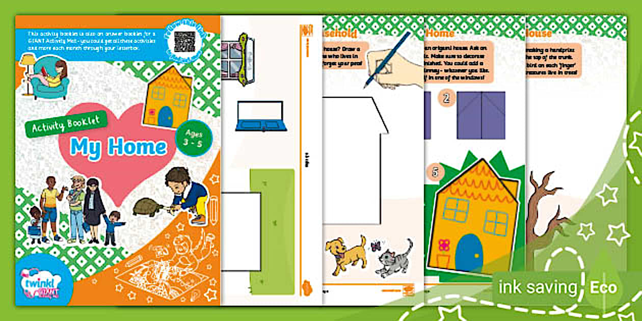 My Home Activity Booklet 3 to 5 years (teacher made)