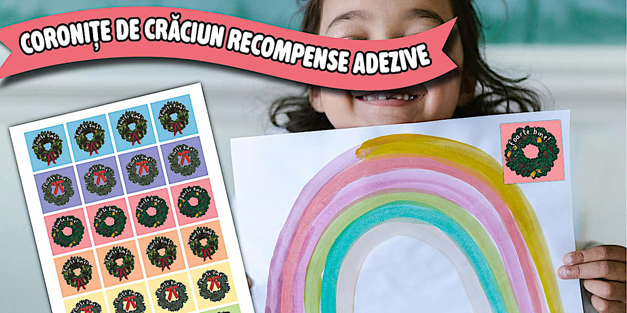Coronițe de Crăciun – Recompense adezive
