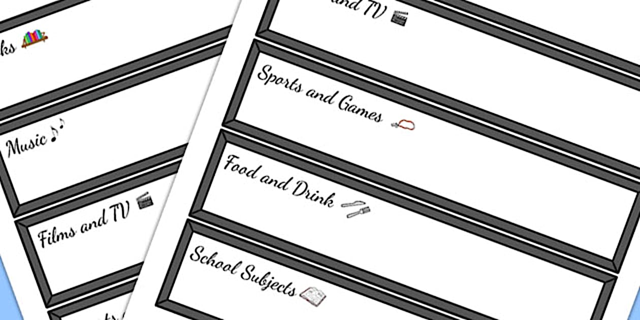 My Favourite Things Writing Template (teacher made) - Twinkl