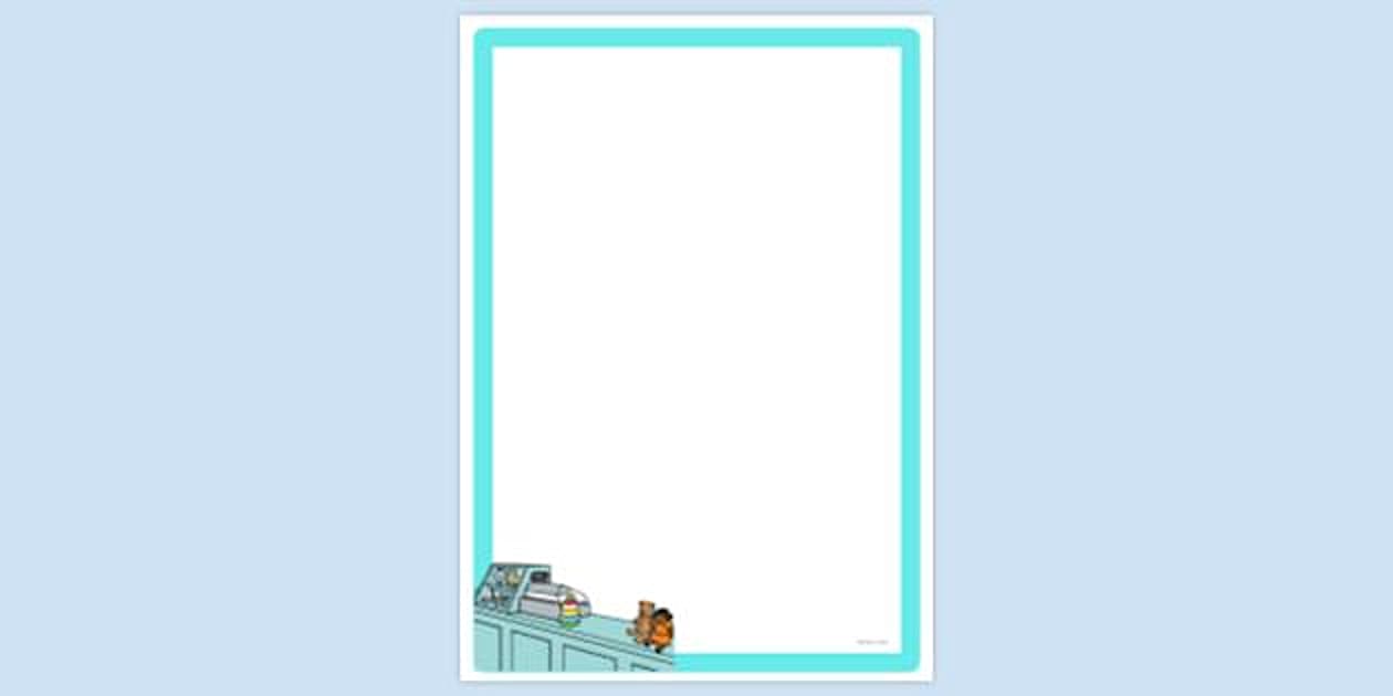 Sweet Shop Counter Page Border (teacher made) - Twinkl