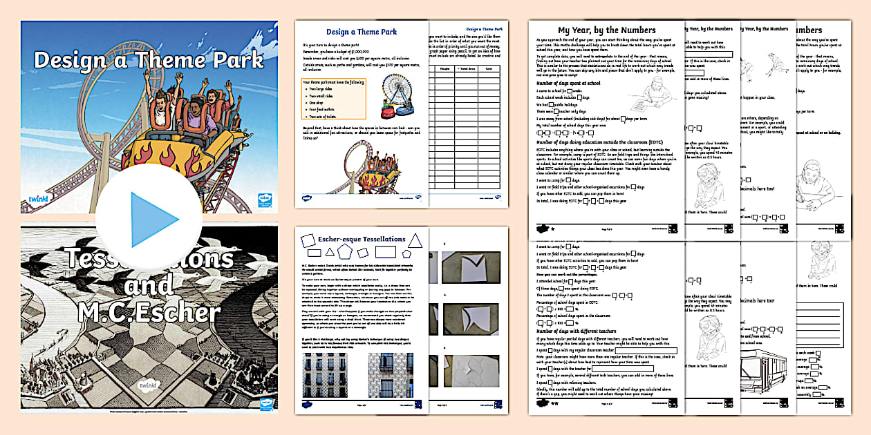 End of Year Maths: Three Project Pack (teacher made)