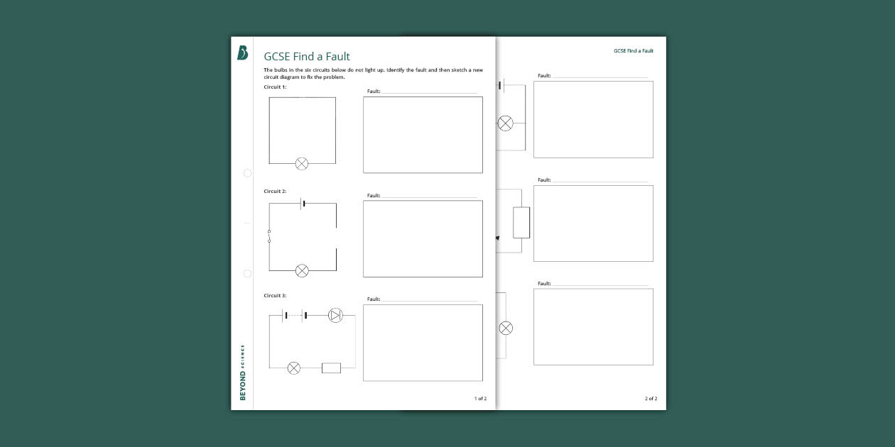 GCSE Find a Fault Beyond Science (professor feito) - Twinkl