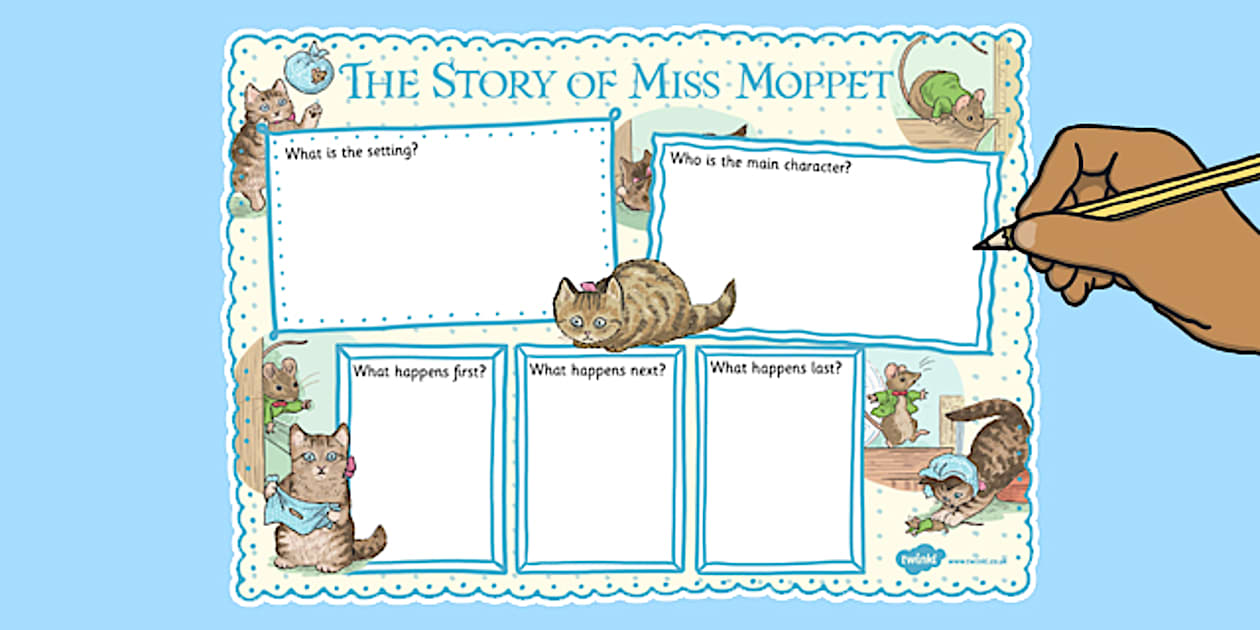 The Story of Miss Moppet Book Review Writing Frame