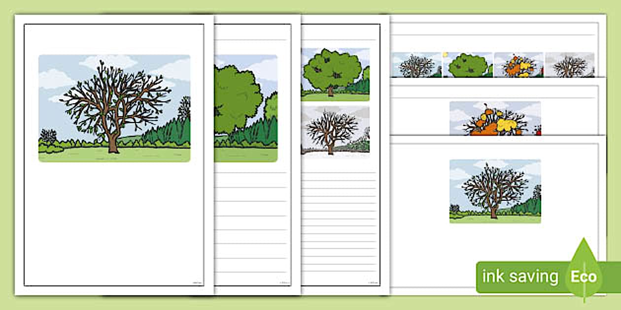 Four Seasons Writing Frames (Teacher-Made) - Twinkl