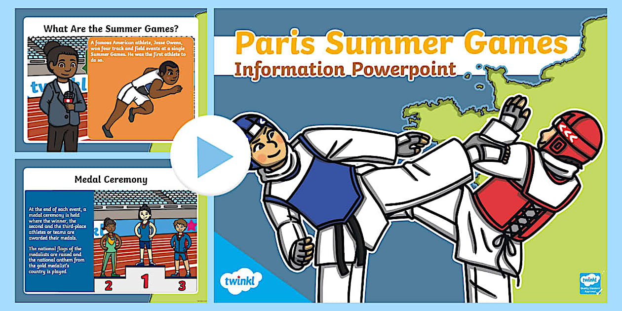 Paris Summer Games 2024 Information PowerPoint | Twinkl
