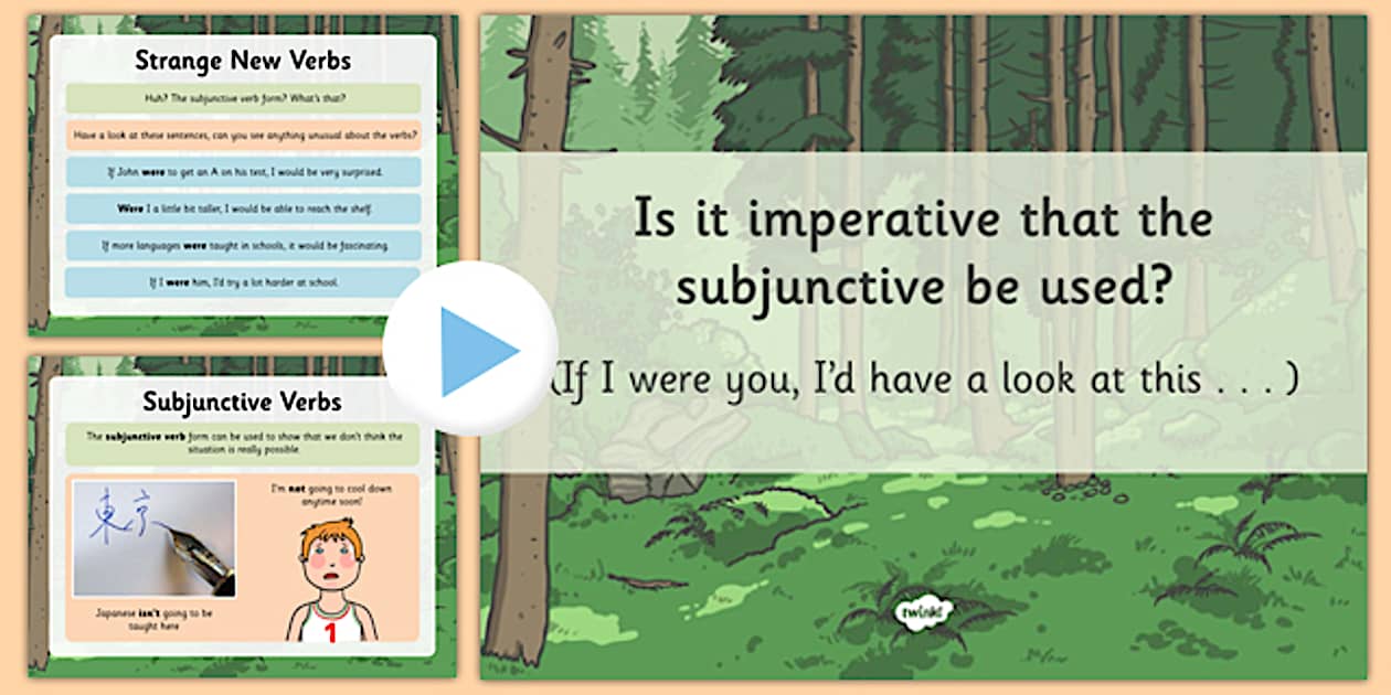 What is the Subjunctive Form? KS2 PowerPoint - Twinkl