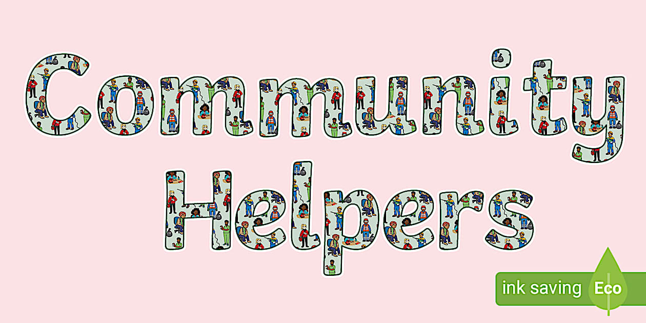Community Helpers Lettering - Twinkl - EYFS - KS1 - Twinkl