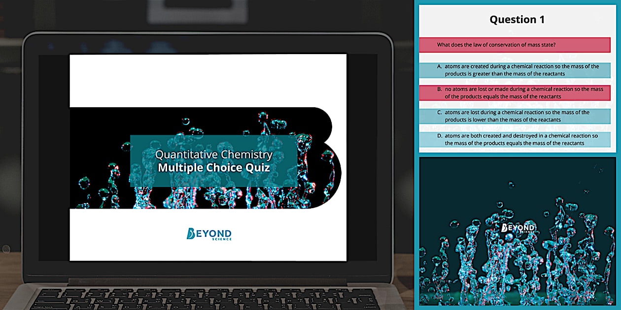 GCSE Quantitative Chemistry Practice Quiz | Beyond - Twinkl