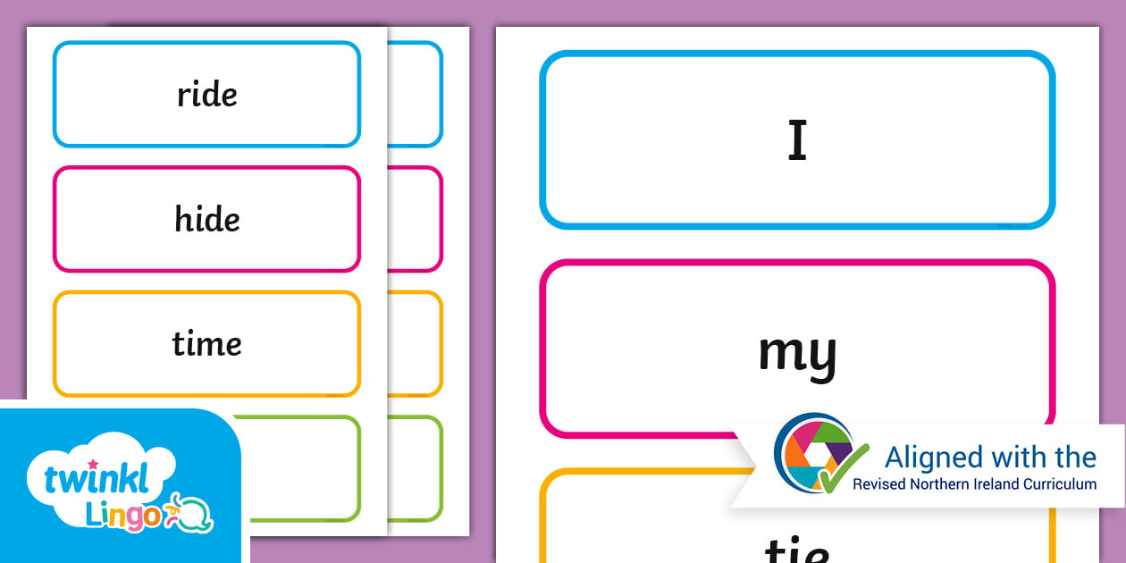 Linguistic Phonics Stage 5/6 Phase 3a 'igh' Sound Word Cards