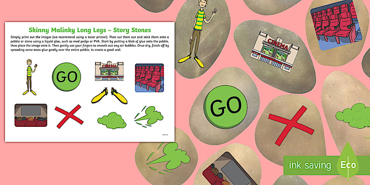 Skinny Malinky Long Legs Story Stone Cut-Outs (teacher made)