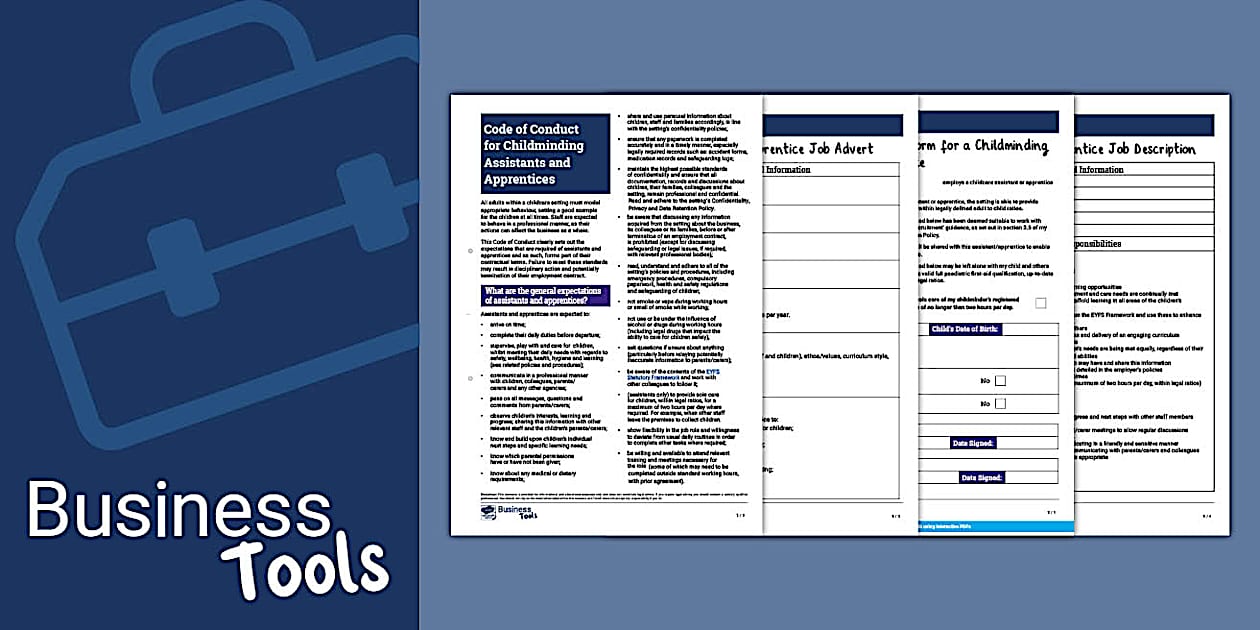 Hiring a Childminding Apprentice Pack (Teacher-Made)