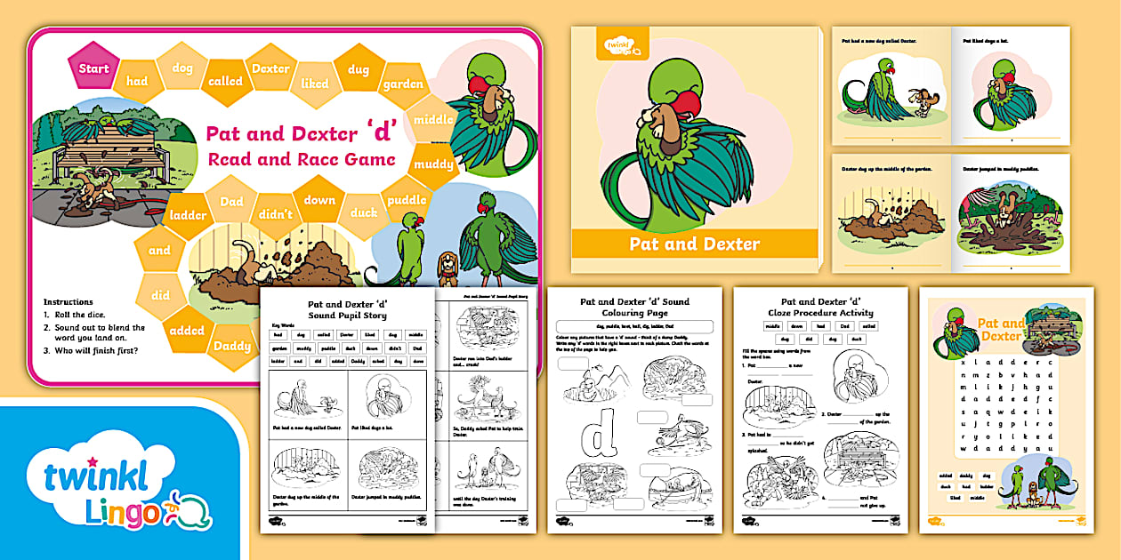 Pat and Dexter 'd' eBook Activity Pack (teacher made)