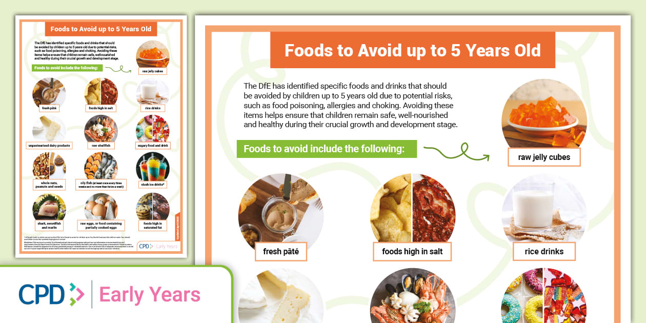 Foods to Avoid Up to Five Years Old | Early Years CPD