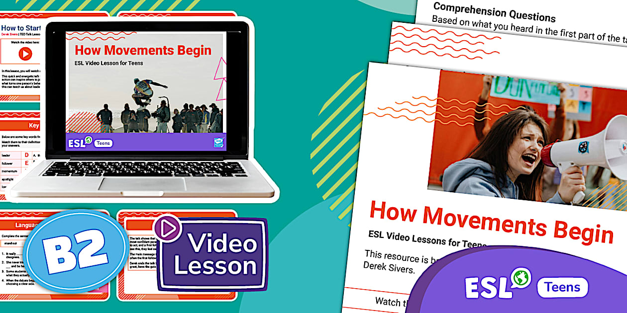 ESL Video Lesson: How Movements Begin [Teens, B2]