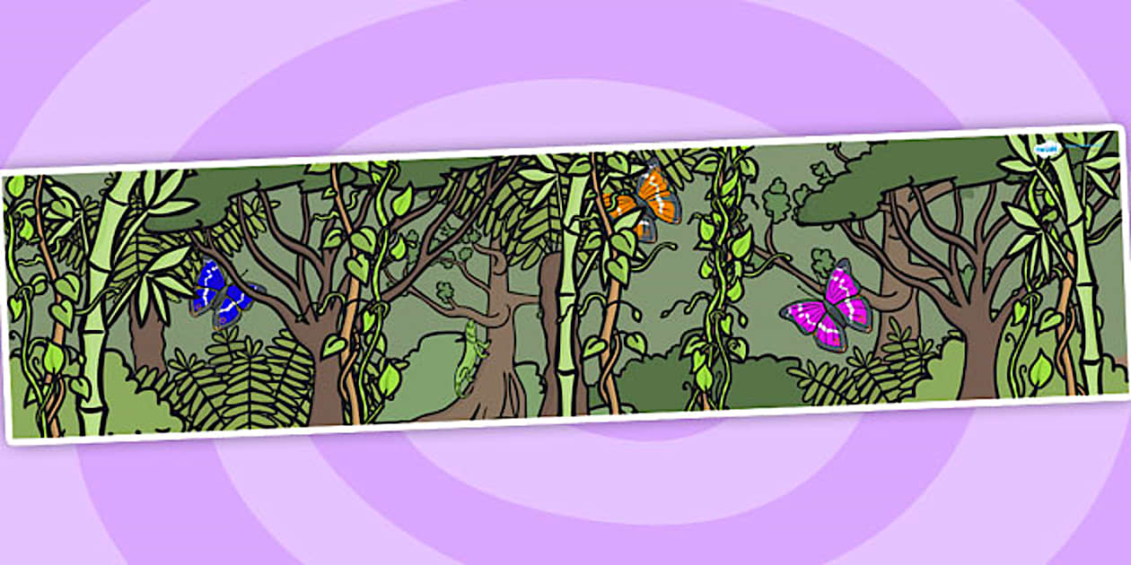 Jungle Background (teacher made) - Twinkl