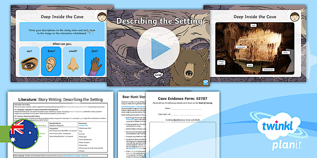 PlanIt English Year 1 Explorers: Bear Hunt: Story Writing (1) Lesson ...