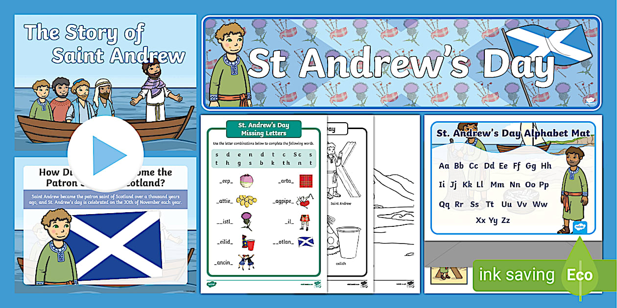 Saint Andrew's Day CfE Early Level Resource Pack - Twinkl