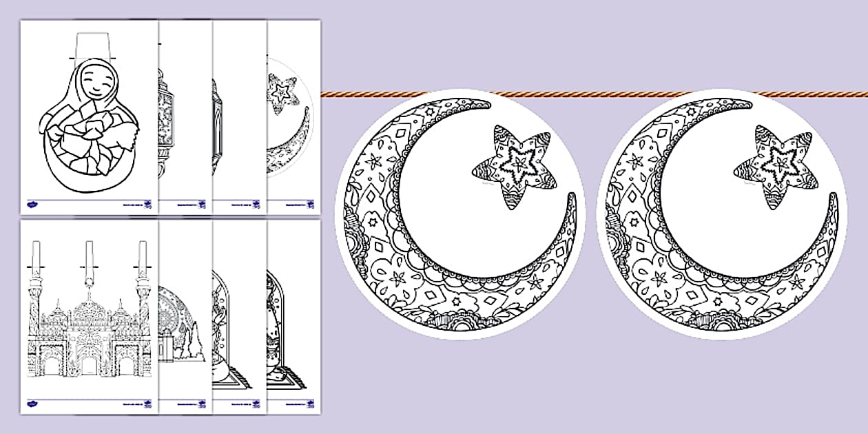 Ramadan-Dekoration- Bastelvorlagen (Teacher-Made) - Twinkl