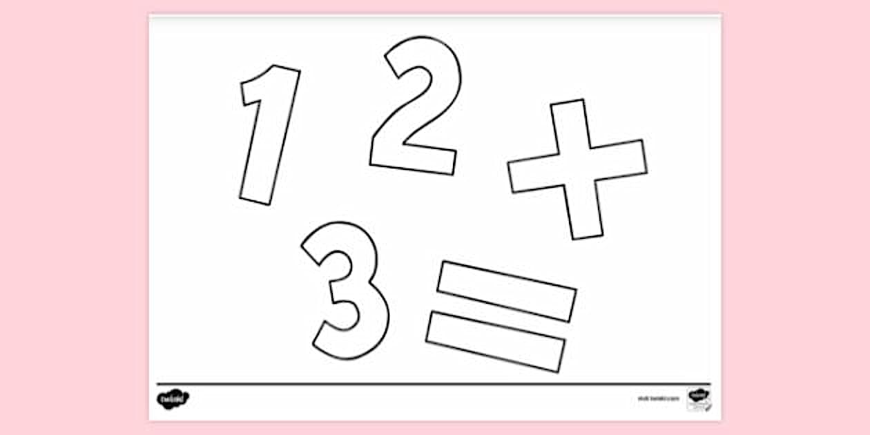 Maths Colouring Sheet | Colouring Sheets (teacher made)